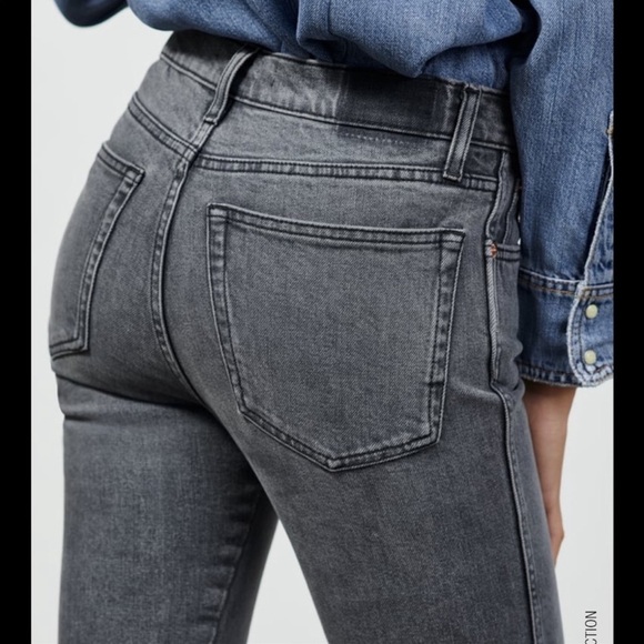 Zara | Jeans | New Zara High Rise Full Length Rigid Denim Straight Leg ...